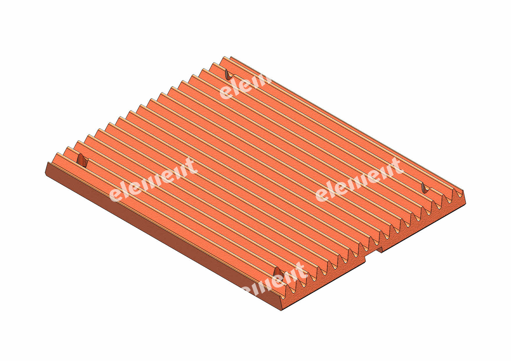 JAW PLATE, MOVABLE SHARP TOOTH J6260000 for mining equipment